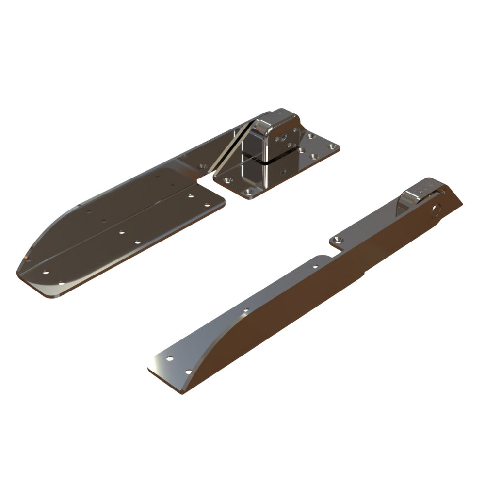 TACO Command Ratchet Hinge - 18-1/2" - 316 Stainless Steel Polished w ...