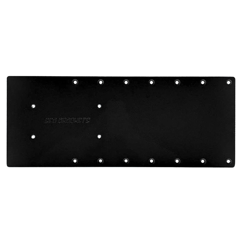 Sea Brackets 20" Straight Trolling Motor Plate f/Garmin Kraken - Black ...