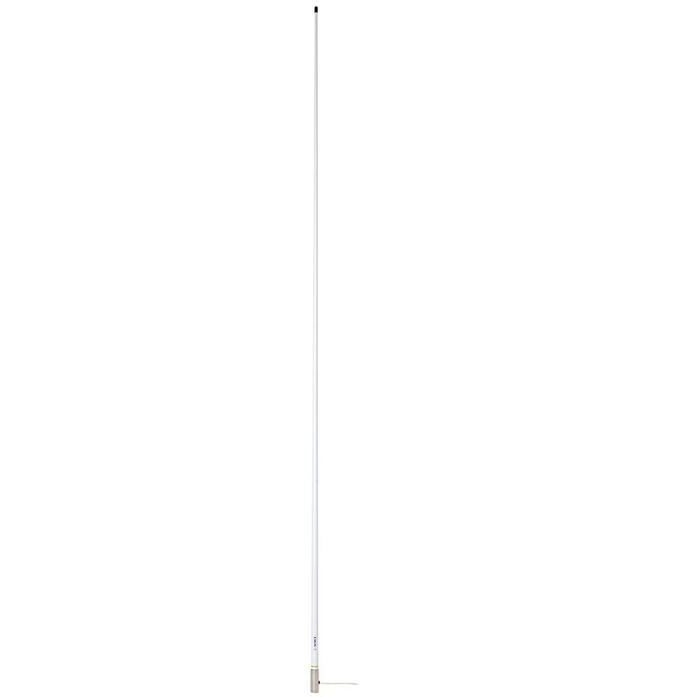 Scout 8' White VHF Antenna 6dB Heavy Stainless Steel Ferrule w/6M RG-8 ...