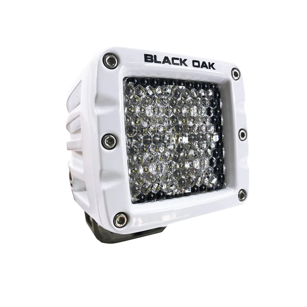 Black Oak 2" Marine LED Pod Light - Diffused Optics - White Housing ...